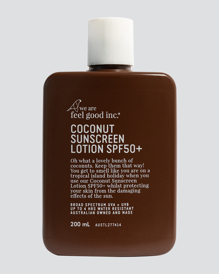 COCONUT | SUNSCREEN LOTION SPF50+ 75ML / 200ML / 400ML - NATURAL – The ...