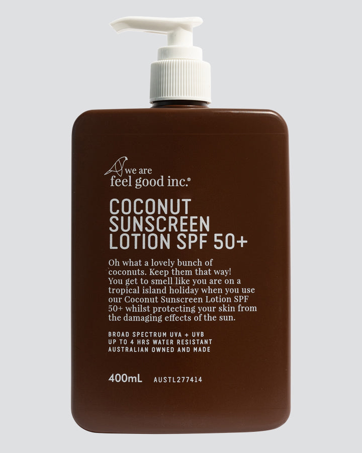 COCONUT | SUNSCREEN LOTION SPF50+ 75ML / 200ML / 400ML - NATURAL – The ...