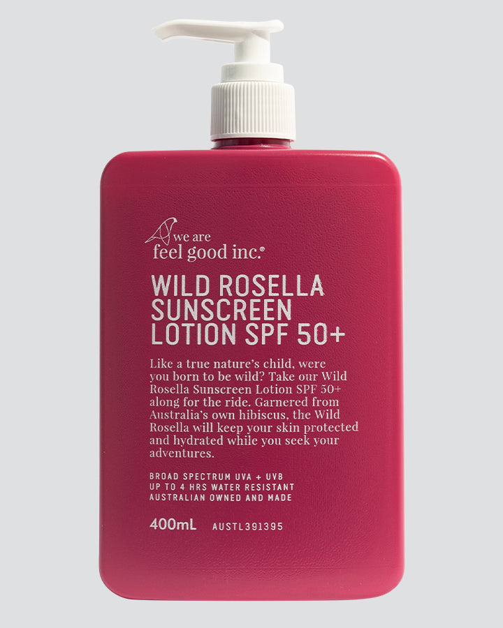 WILD ROSELLA SUNSCREEN LOTION SPF50+ 200ML / 400ML - NATURAL – The Mad ...