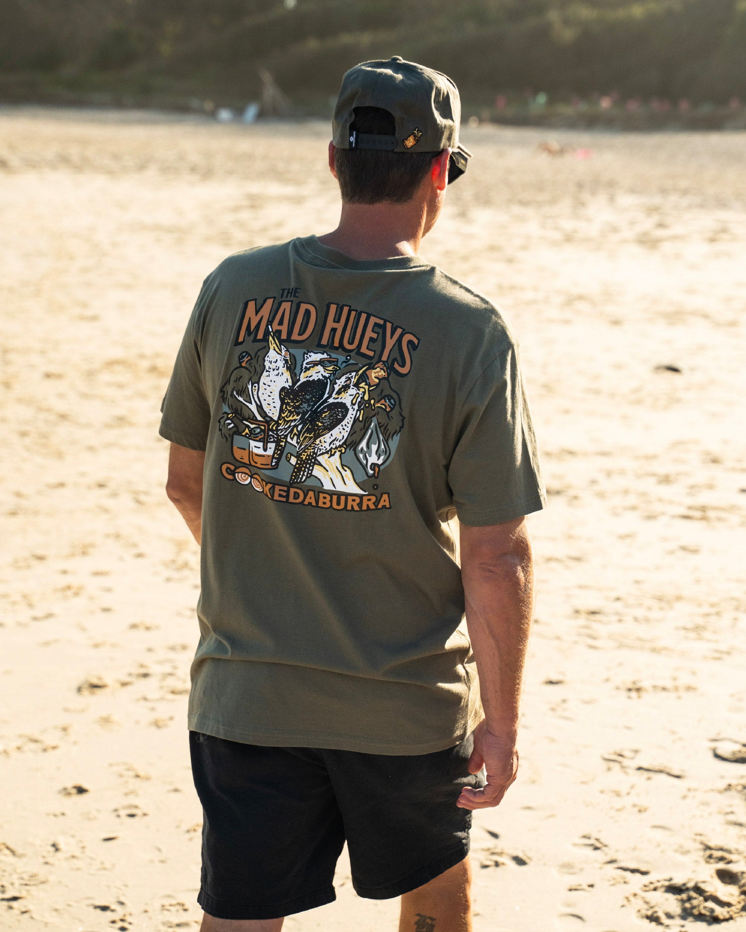 COOKEDABURRA TRIO | SS TEE - OLIVE – The Mad Hueys