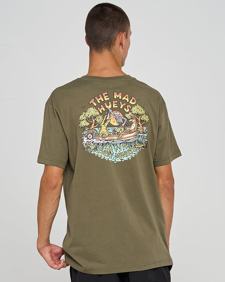 LOVING MANGROVES | SS TEE - OLIVE – The Mad Hueys