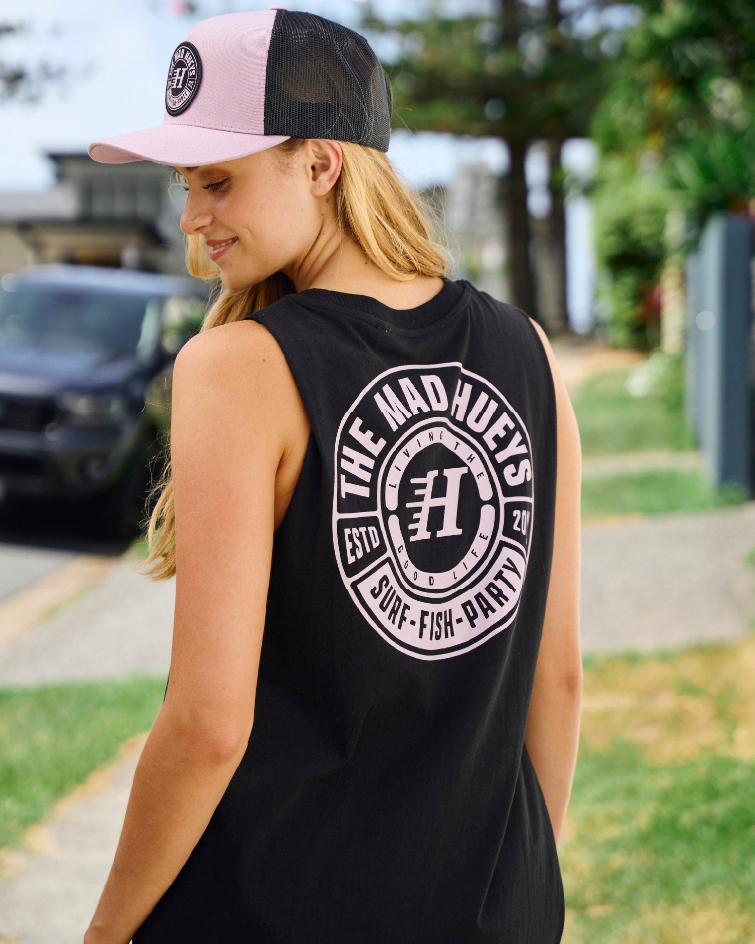 LIVING HUEYS | WOMENS MUSCLE DRESS - BLACK – The Mad Hueys
