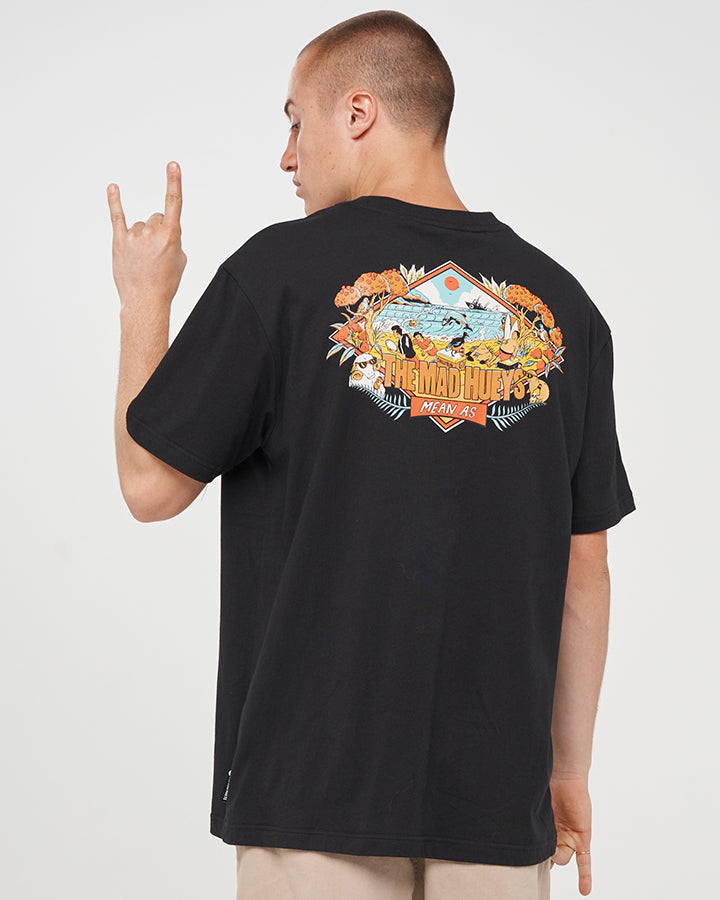 MEAN AS NZ | SS TEE - BLACK – The Mad Hueys