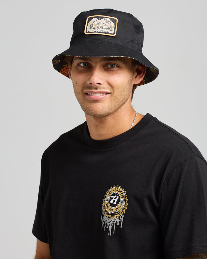 FROTHIN OUT | REVERSIBLE BUCKET HAT – The Mad Hueys